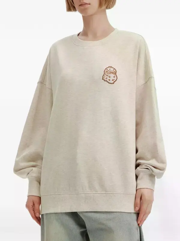 FINGERCROXX Logo-embroidered Cotton Sweatshirt