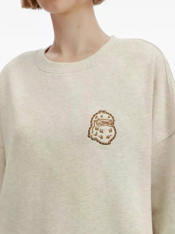 FINGERCROXX Logo-embroidered Cotton Sweatshirt