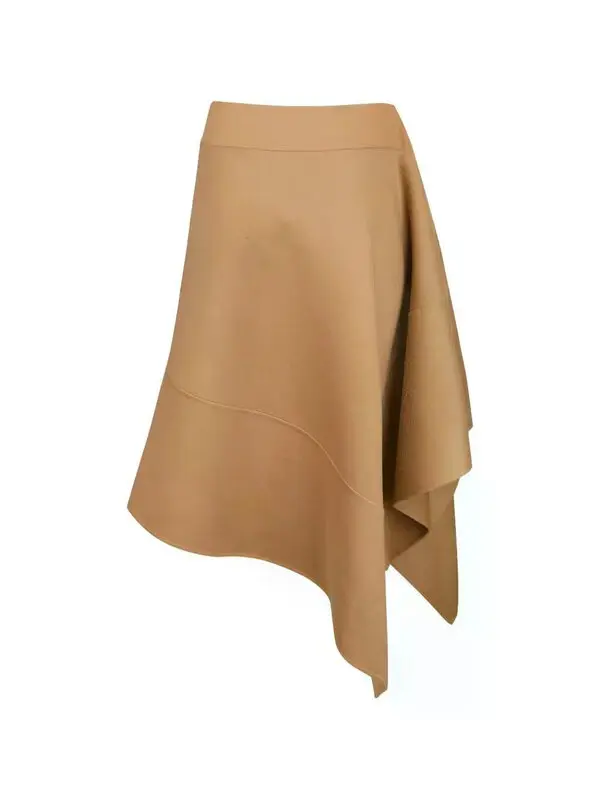 Michael Kors Asymmetric Midi Skirt - Brown