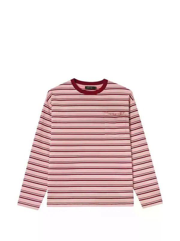 TOUT A COUP Horizontal Stripe Crewneck Long Sleeve T-shirt