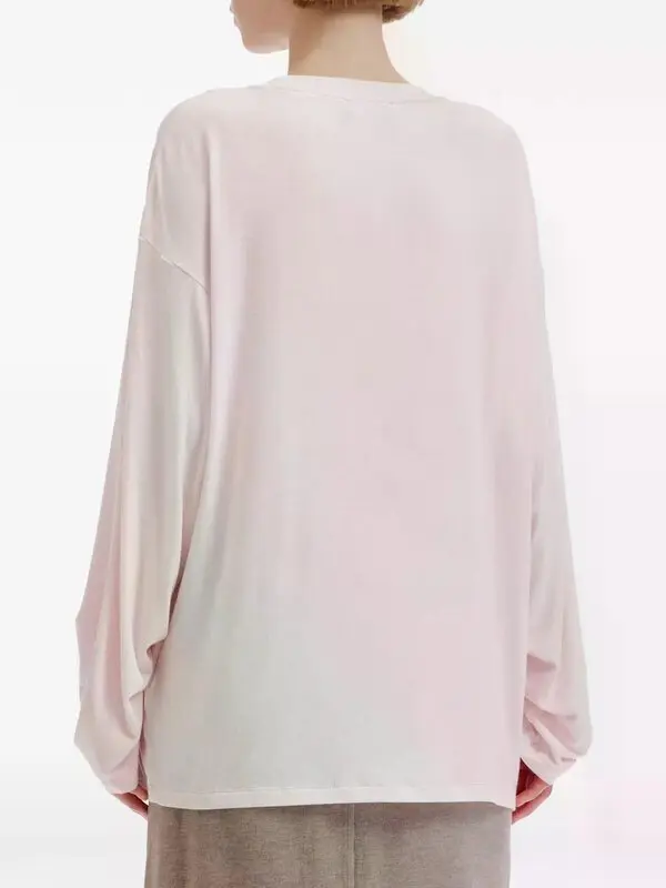 TOUT A COUP Slogan-print Long-sleeve T-shirt