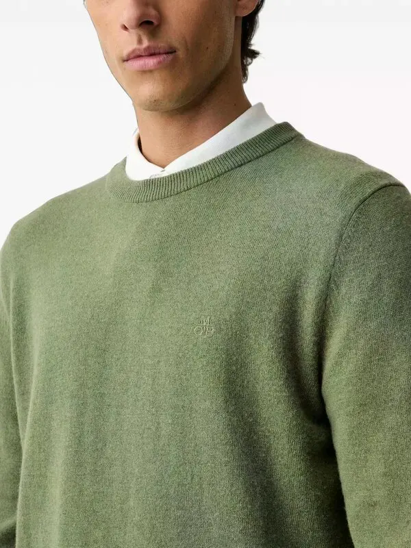 Marc O'polo Logo-embroidered Crew-neck Sweater