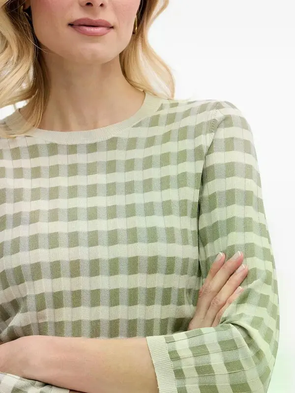 BENETTON Striped Crew Neck Sweater