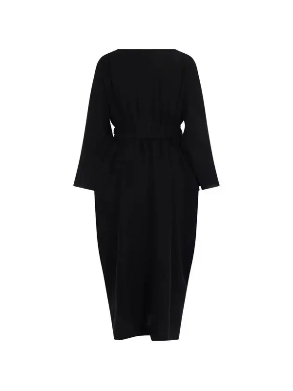 DANIELA GREGIS Belted Boat-neck Midi Dress