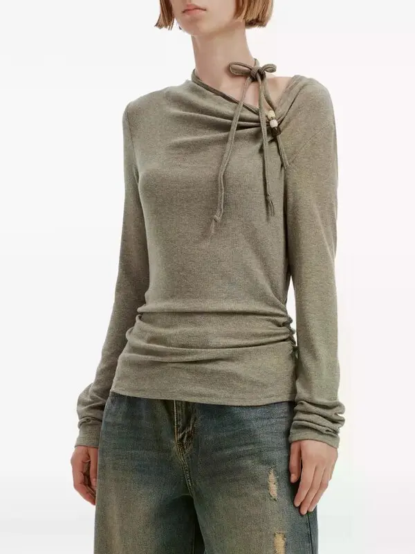 B+AB Beaded Ruched Top
