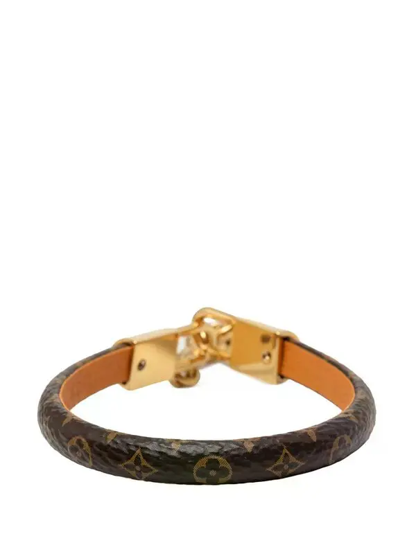 LOUIS VUITTON 2022 Gold Plated And Monogram Vivienne Charm Bracelet Costume Bracelet