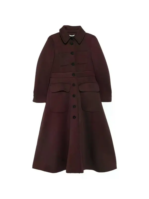 PSOPHIA Button-up Flared Coat