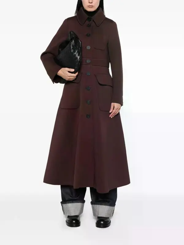 PSOPHIA Button-up Flared Coat