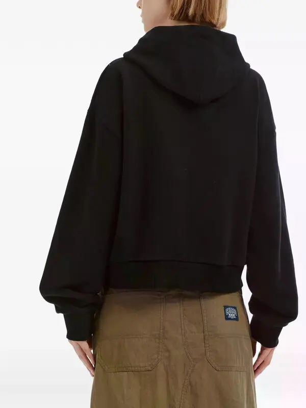 CHOCOOLATE Heart-patch Zip-up Hoodie
