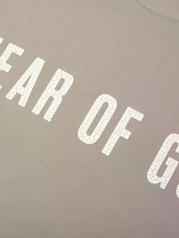 Fear Of God Logo-print Long-sleeve T-shirt - Grey