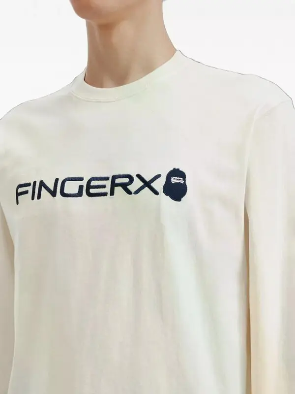 FINGERCROXX Logo-print Long-sleeve T-shirt
