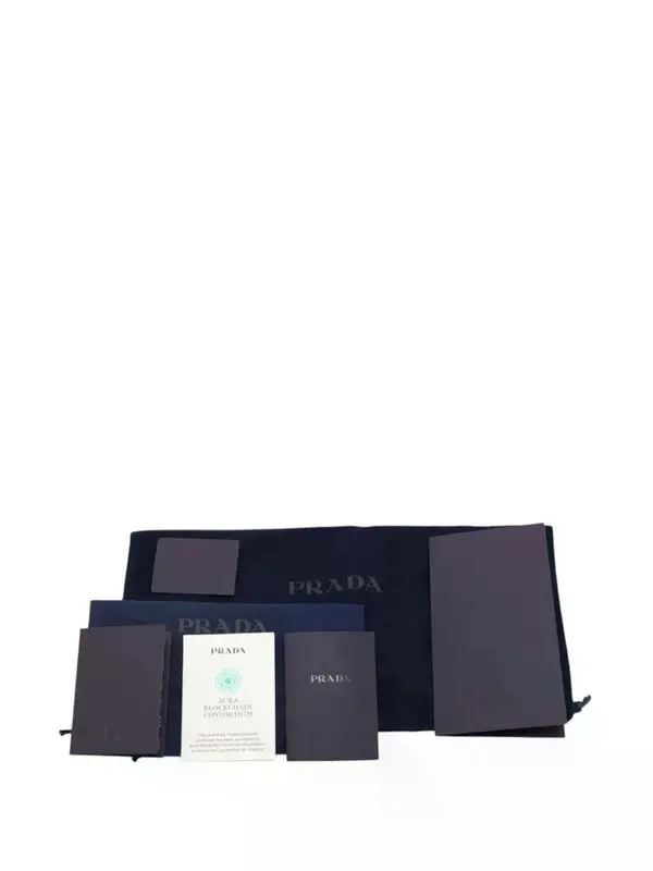 Prada 2013-2026 Medium Saffiano Trimmed Re Nylon Brique Satchel
