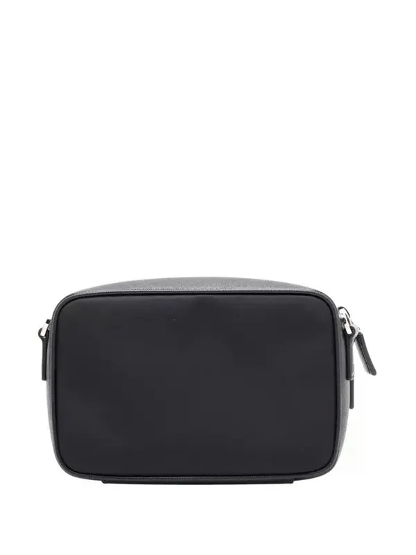 Prada 2013-2026 Medium Saffiano Trimmed Re Nylon Brique Satchel