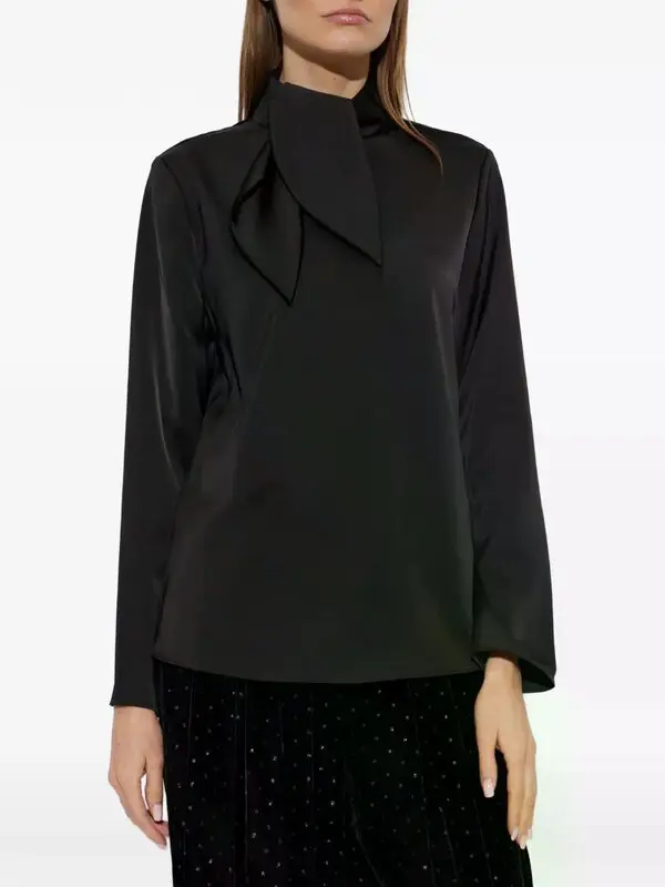 Emporio Armani Satin Pussy-bow Top
