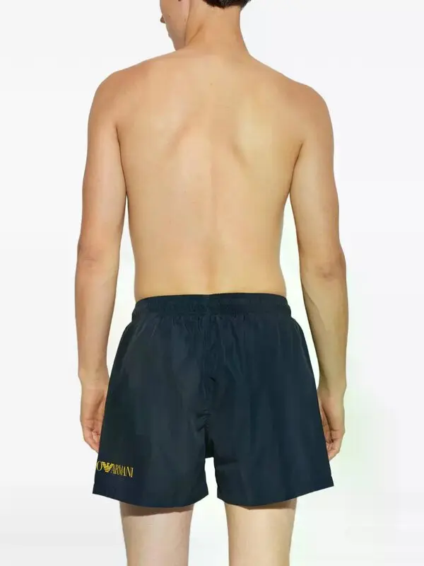 EA7 Logo Print Swim Shorts