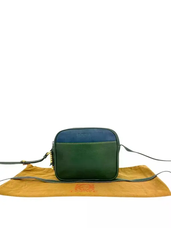 Loewe 1990-2000 Leather Velazquez Twist Crossbody Bag