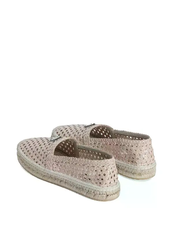 Dolce & Gabbana Woven Leather Espadrilles