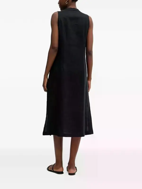 BENETTON Sleeveless Linen Midi Dress