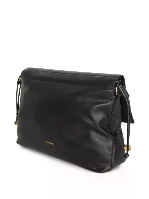 COCCINELLE Logo-embossed Shoulder Bag - Black