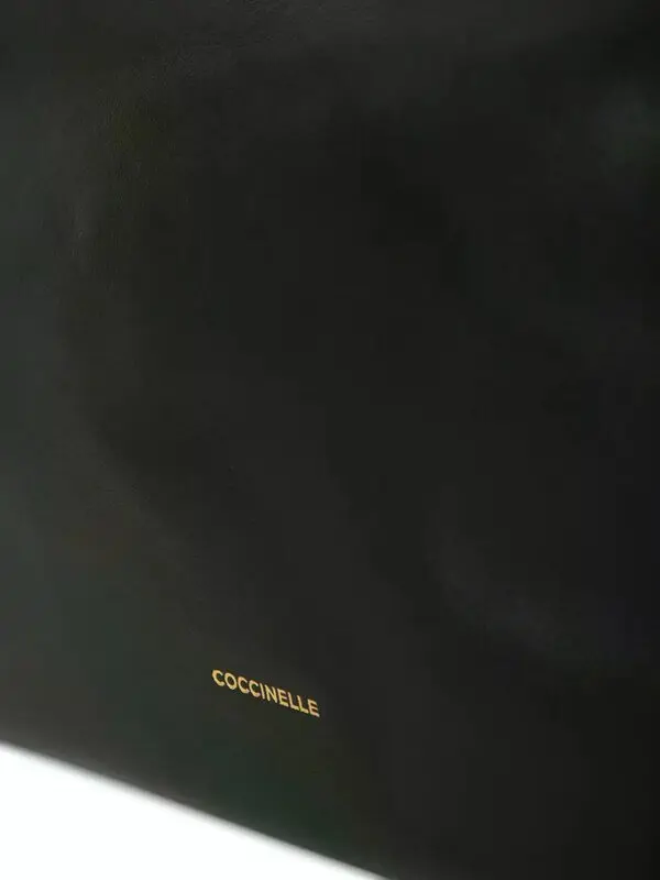 COCCINELLE Logo-embossed Shoulder Bag - Black