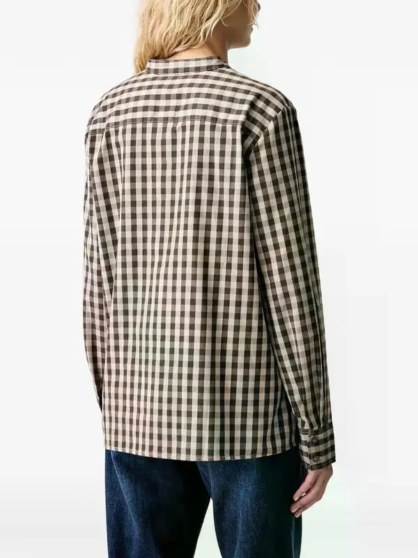 Marc O'polo Checked Band Collar Shirt