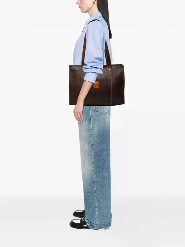 Celine 1994 Macadam Coated Canvas Tote Bag