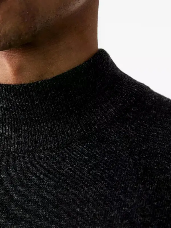 Marc O'polo Mock Neck Knitted Sweater - Grey