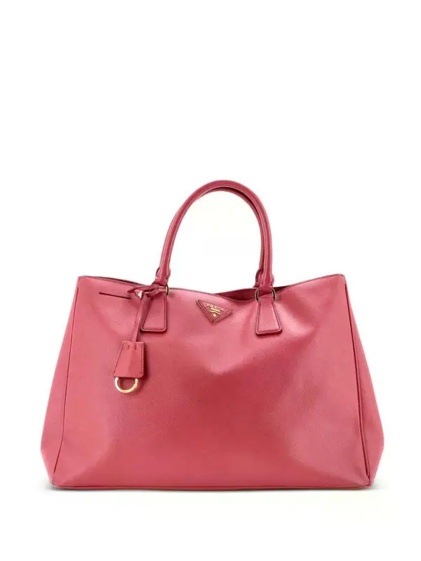 Prada Saffiano Leather Tote Bag - Pink