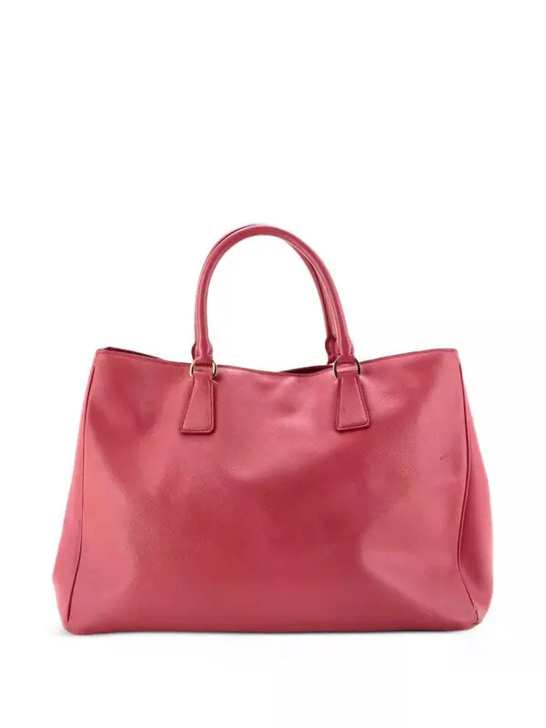 Prada Saffiano Leather Tote Bag - Pink