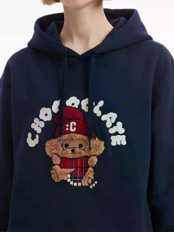 CHOCOOLATE Dog-patch Drawstring Hoodie