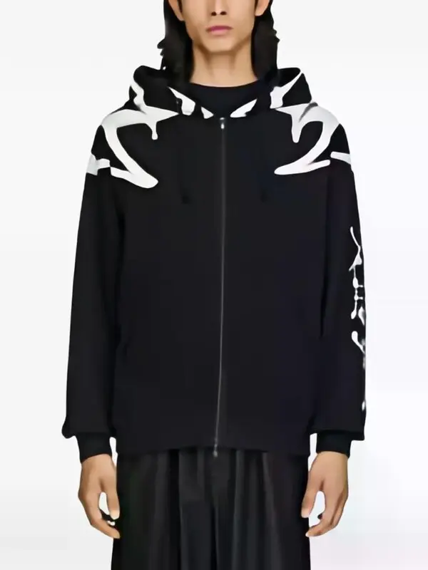 Y3 Chito Zip-up Hoodie - Black