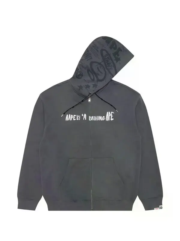 AAPE BY *A BATHING APE Logo-print Zip-up Hoodie