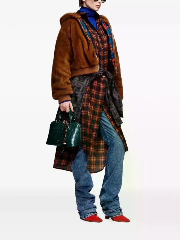 Essentiel Antwerp Checked Trompe-l'œil Shirt Dress