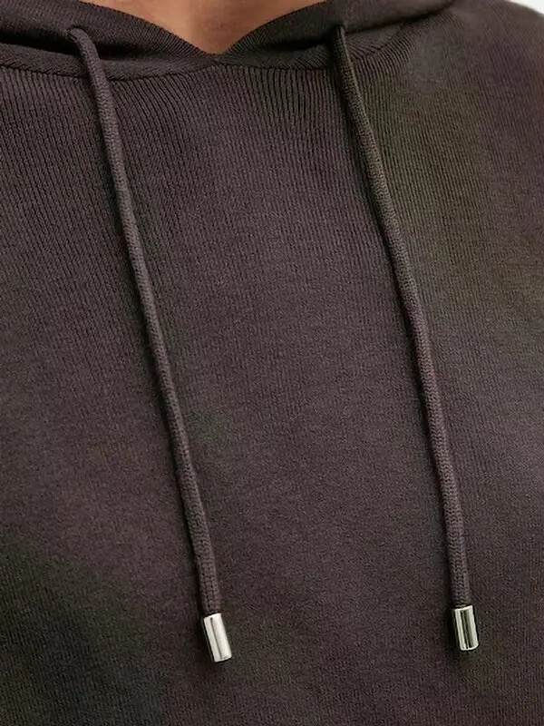 BENETTON Drawstring Side-slit Hoodie