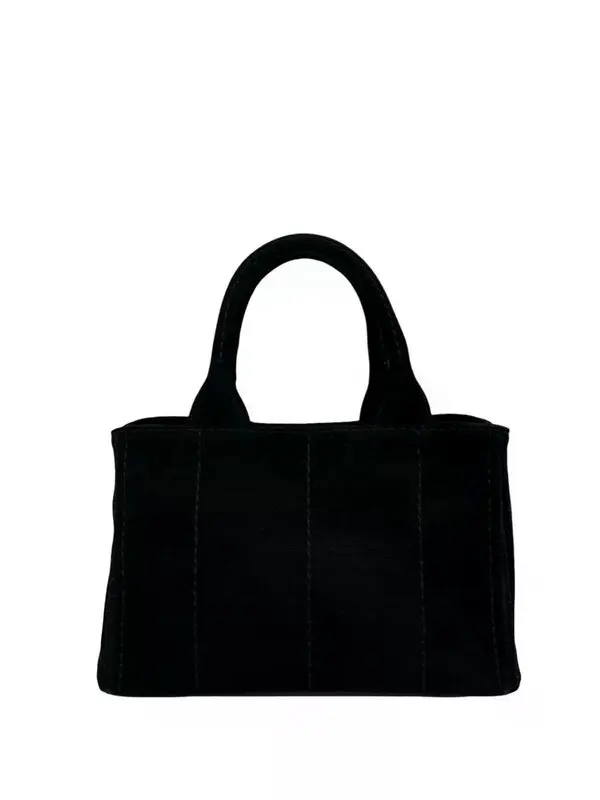 Prada 2013-2026 Small Canvas Canapa Logo Tote Satchel