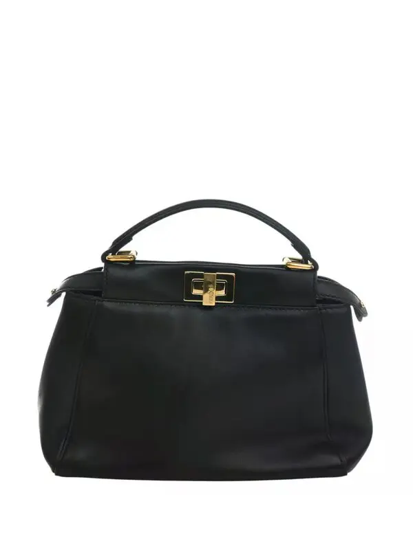 Fendi Mini Leather Peekaboo Iconic Satchel