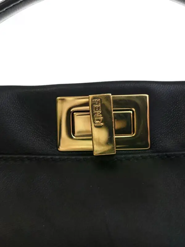 Fendi Mini Leather Peekaboo Iconic Satchel