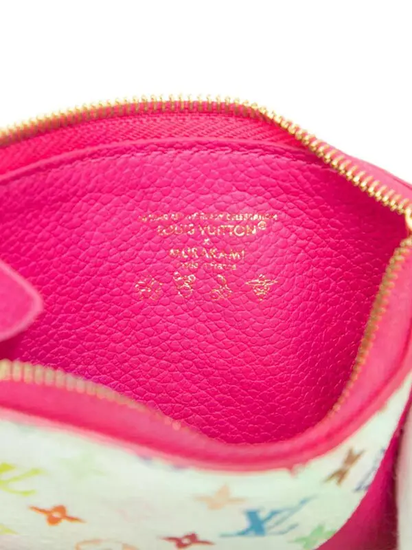 LOUIS VUITTON 2021-2026 Takashi Murakami Monogram Empreinte And Monogram Multicolore Romy Card Holder