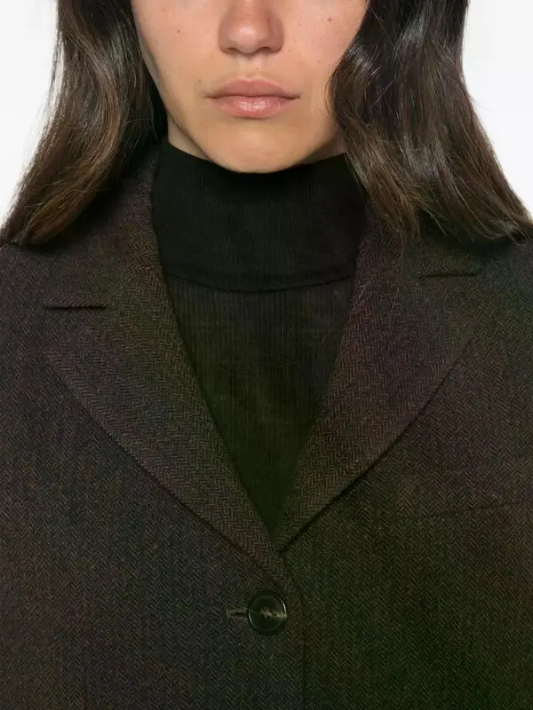 19.61 MILANO Anita Herringbone-pattern Blazer
