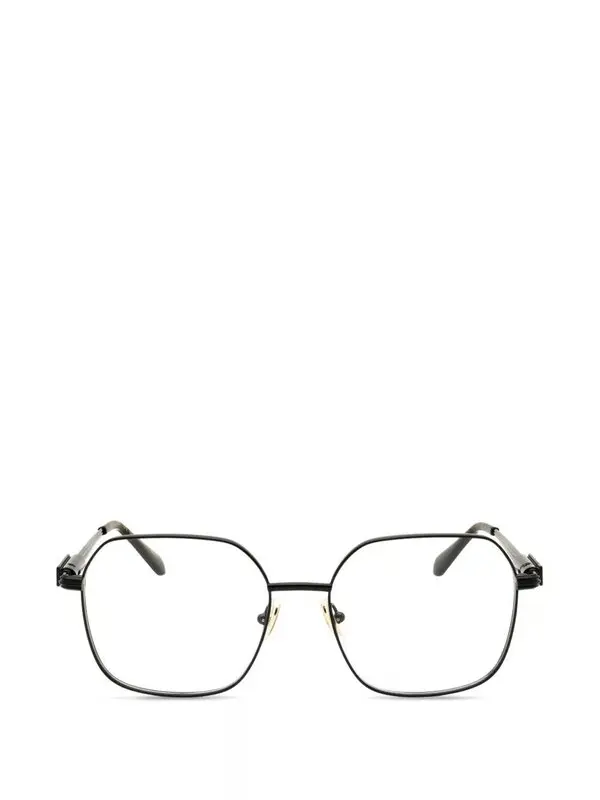 FERRAGAMO Geometric Full Rim Eyeglasses - Black