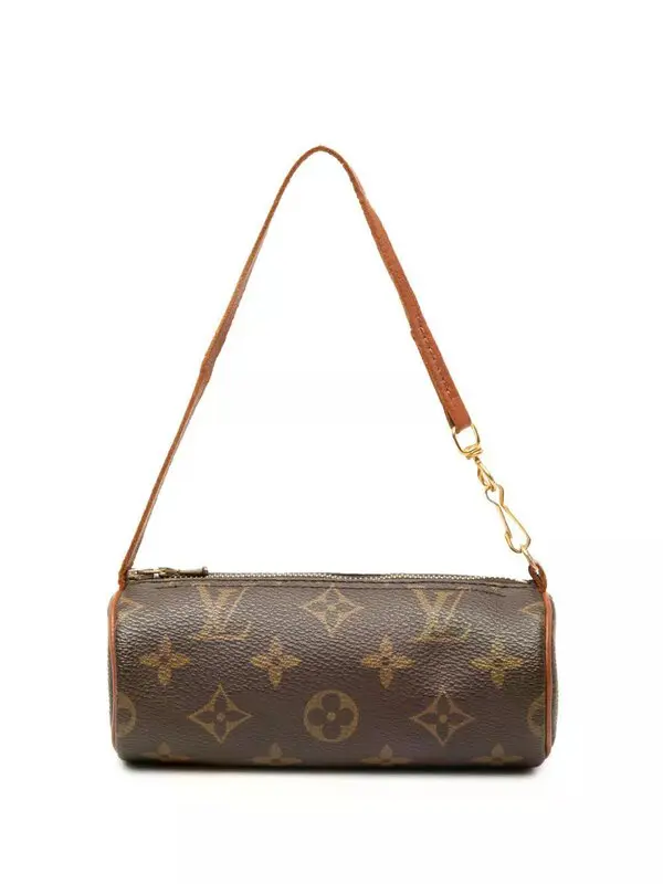 LOUIS VUITTON 1990-2010 Monogram Papillon Pochette Handbag - Brown