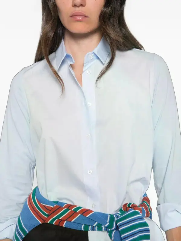WHYCI Panelled Long-sleeve Shirt