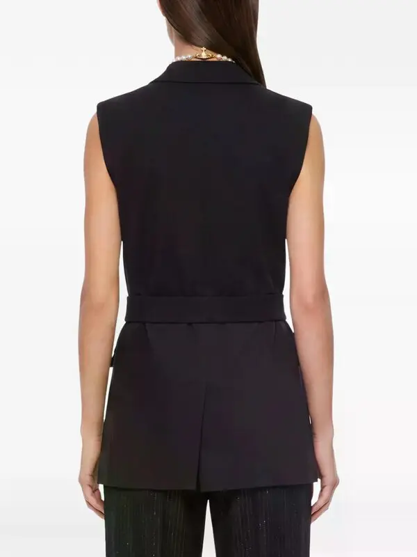 Max Mara Belted Sleeveless Top