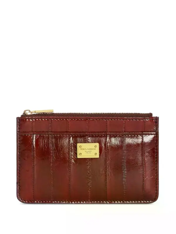 Dolce & Gabbana Eel Card Holder - Brown
