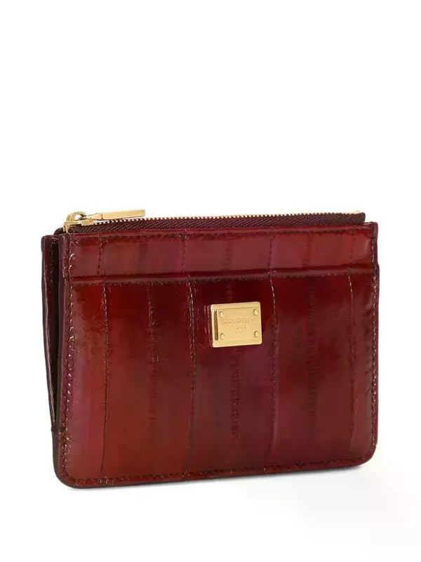 Dolce & Gabbana Eel Card Holder - Brown