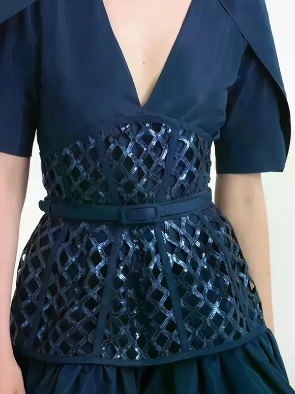 GEMY MAALOUF Sequin-embellished Corset