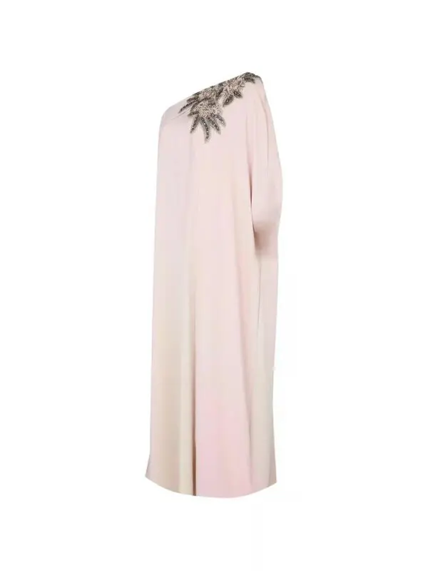 LOODYANA Hand-embroidered Cape Maxi Dress
