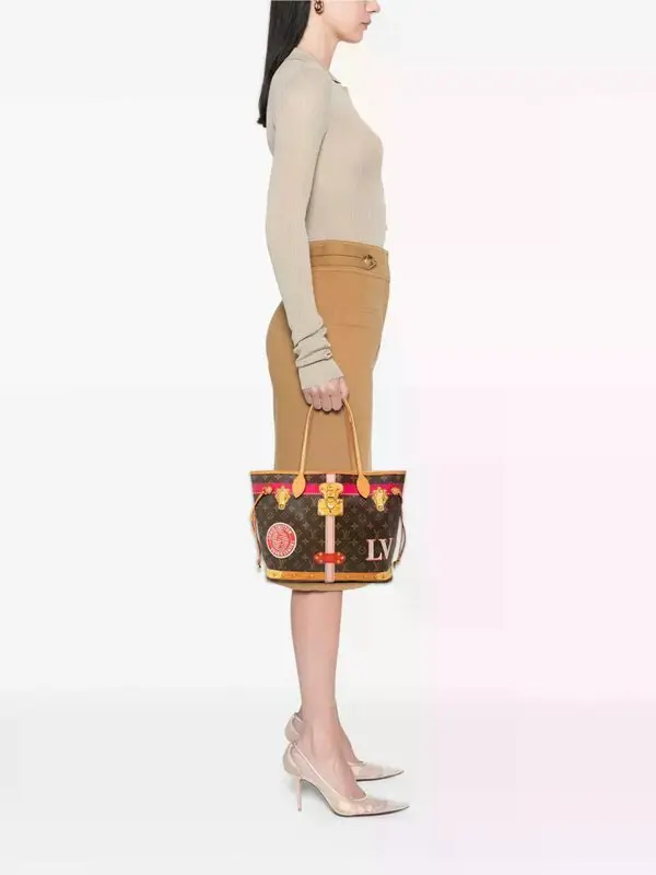 LOUIS VUITTON Monogram Summer Trunks Neverfull Mm Tote Bag