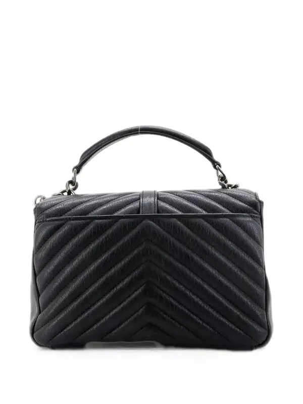 Saint Laurent Classic Monogram College Bag Matelasse Chevron Leather Medium Crossbody Bag