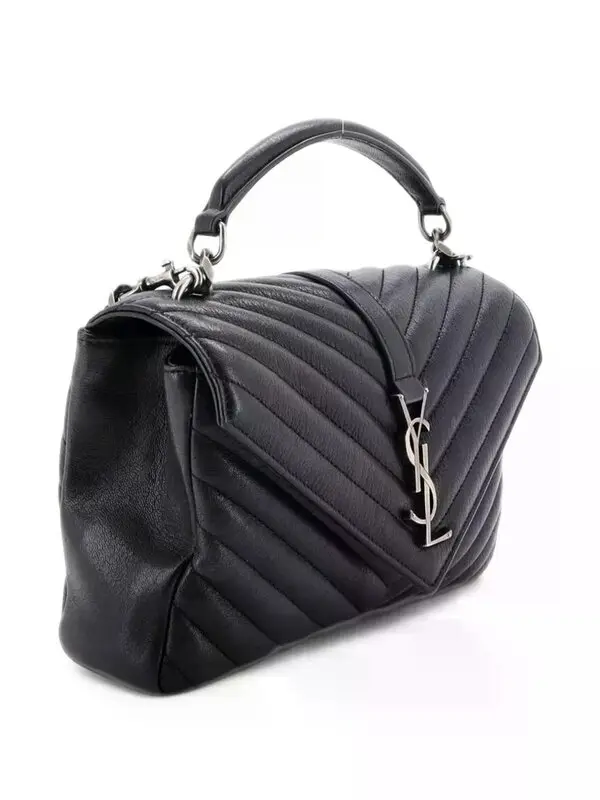 Saint Laurent Classic Monogram College Bag Matelasse Chevron Leather Medium Crossbody Bag